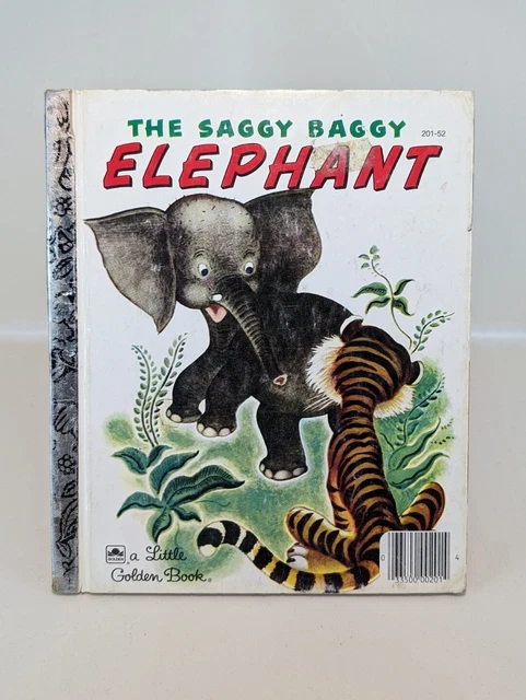 LITTLE GOLDEN BOOK: The Saggy Baggy Elephant, 1974 Printing $10.00 ...