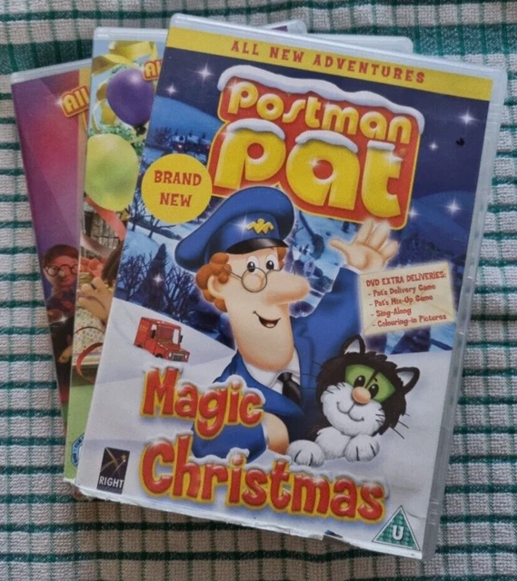 POSTMAN PAT DVD Bundle x3 Magic Christmas, Great Big Party & Popstars £ ...