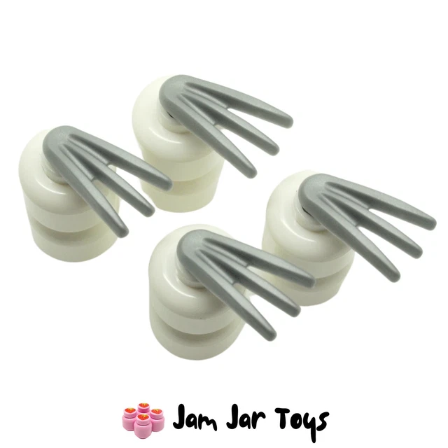 LEGO WOLVERINE CLAWS Weapons / Bladed Claws Spread 4 x NEW Flat Silver ...