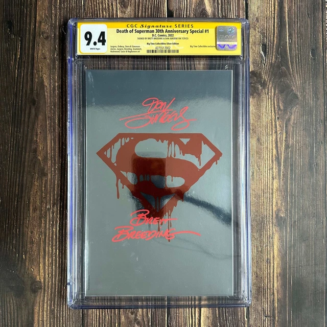 DEATH OF SUPERMAN 30th Anniversary Special #1 CGC 9.4 WP, Signature ...
