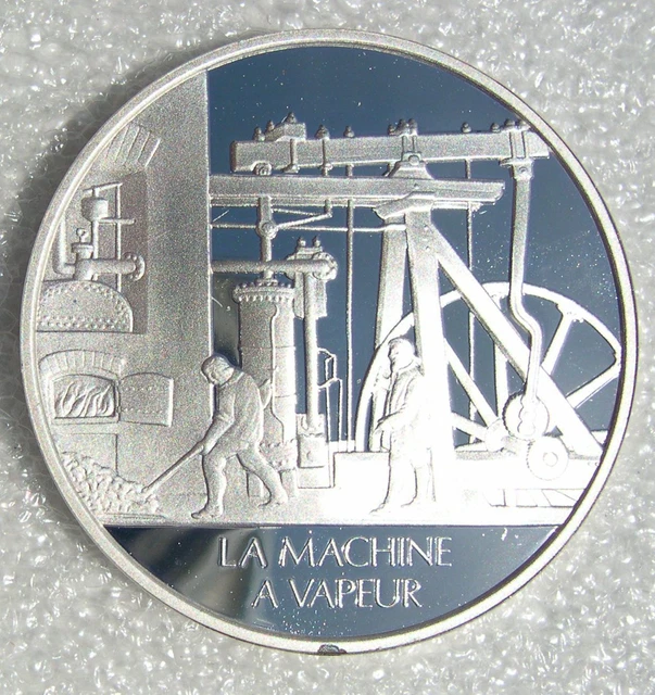 MEDAILLE ARGENT : La Machine A Vapeur EUR 15,00 - PicClick FR