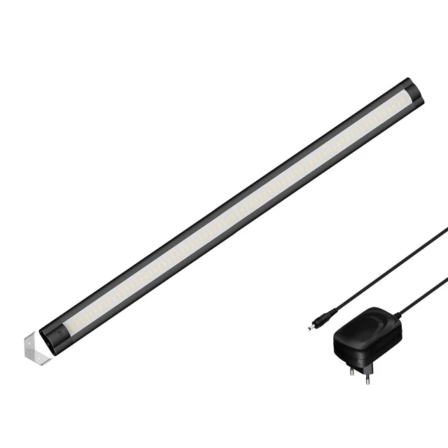 LUMINAIRE D'AGENCEMENT LED SIRIS noir mat avec bloc d'alimentation ...