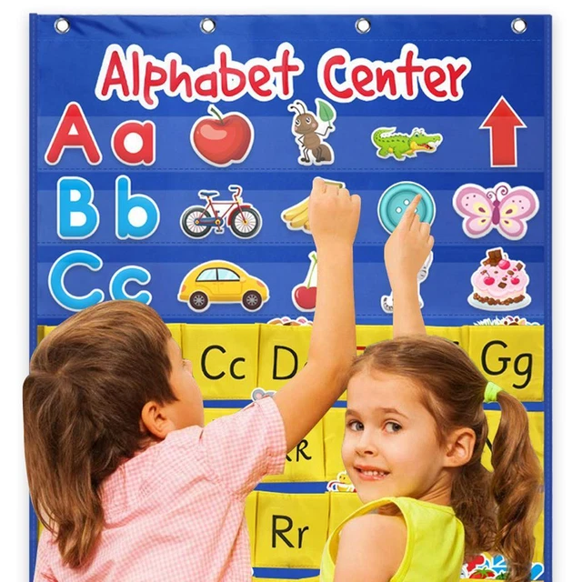 ALPHABET CHART Letter Recognition Reading Basics for Learning School ...