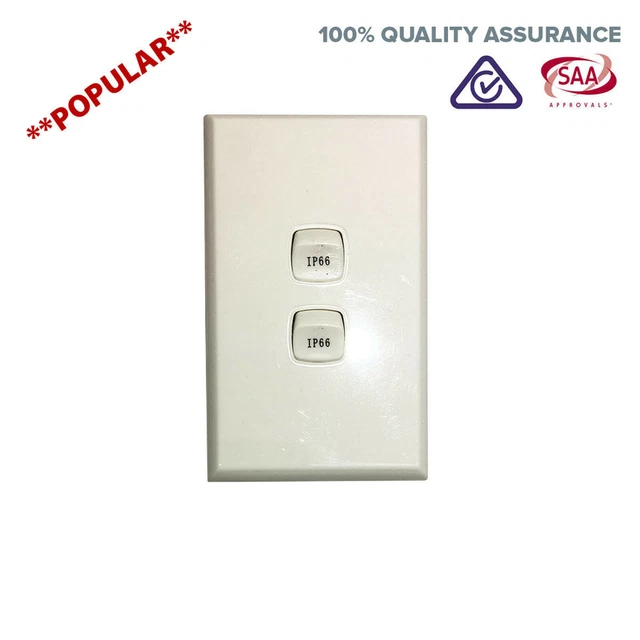 WEATHERPROOF 2 GANG Switch IP66 Rated $24.89 - PicClick AU