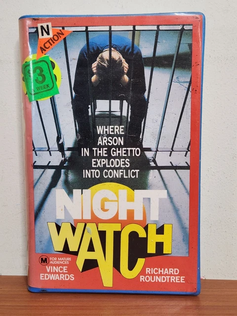 NIGHT WATCH BIG Box Clamshell VHS Tape - Ex Rental EUR 21,64 - PicClick IT