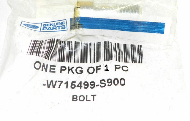 GENUINE OEM FORD W715499-S900 Turbocharger Coolant Line Bolt ...