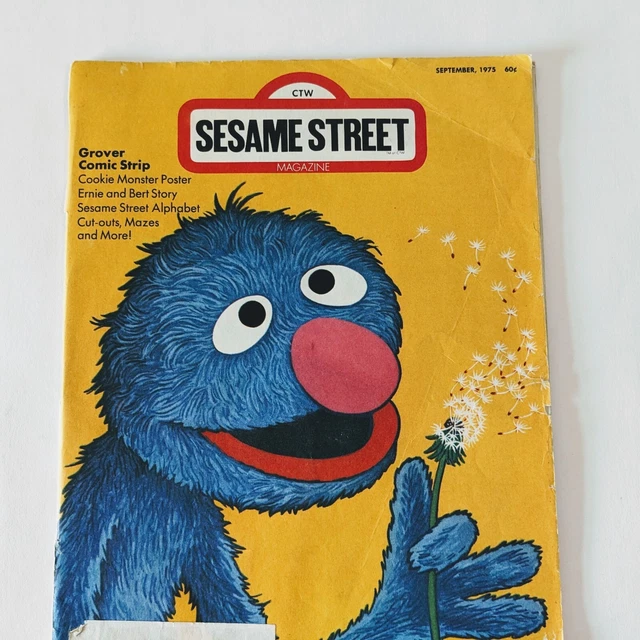 1975 MAGAZINE SESAME Street Magazine Featuring Grover £9.06 - PicClick UK