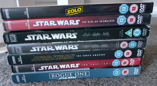 ALL 11 STAR Wars Films DVD Bundle (some still sealed) Complete ...