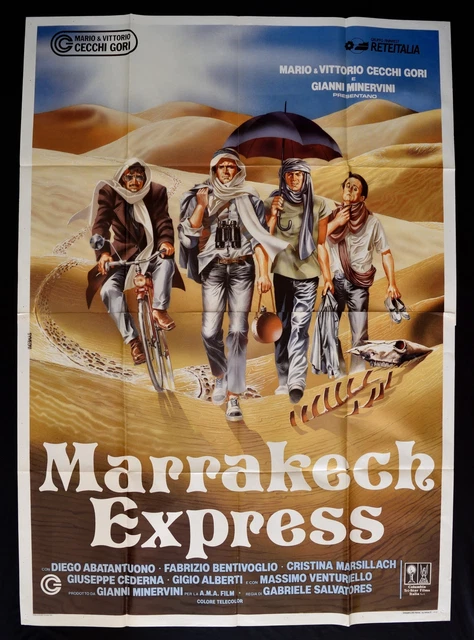 MANIFESTO MARRAKECH EXPRESS gabriele salvatores diego abatantuono A238 ...