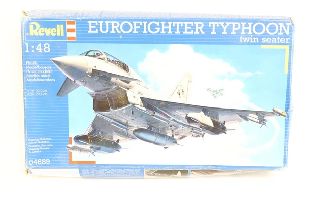 REVELL 04689 1:48 Scale Eurofighter Typhoon Twin Seater Plastic Model ...