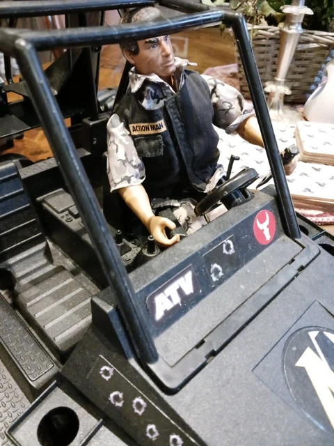 VINTAGE HASBRO 1990S Action Man Dune Buggy with figure and detachable ...