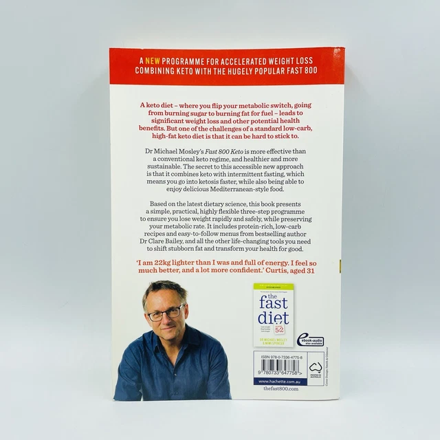 THE FAST 800 Keto by Dr Michael Mosley Paperback Book 2022 Eat Well ...