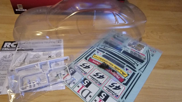 TAMIYA 47414 DTM btcc audi a4 quattro touring car 1:10 TT-01E body set ...