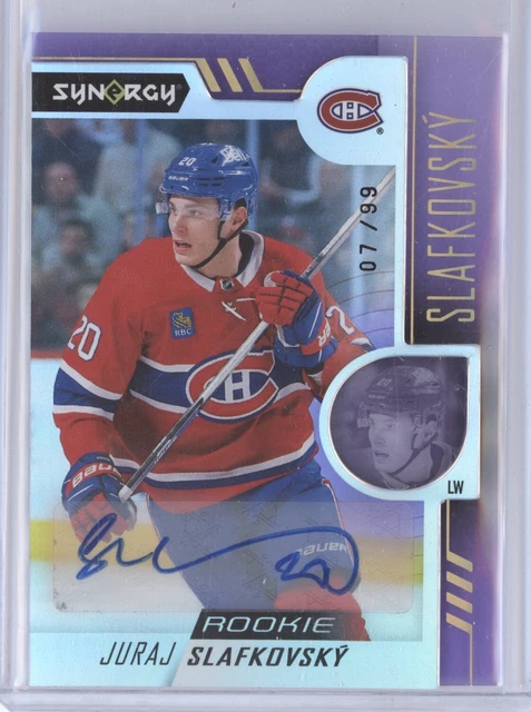 SYNERGIE DU PONT Supérieur Juraj Slafkovsky 2022-23 #R-Sl Rookie Auto 7/99 Candiens Rc EUR 47,02 ...