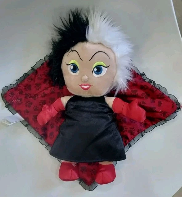 DISNEY PARKS BABIES Cruella de Vil Soft Toy with Blanket - Dog 11 inch ...