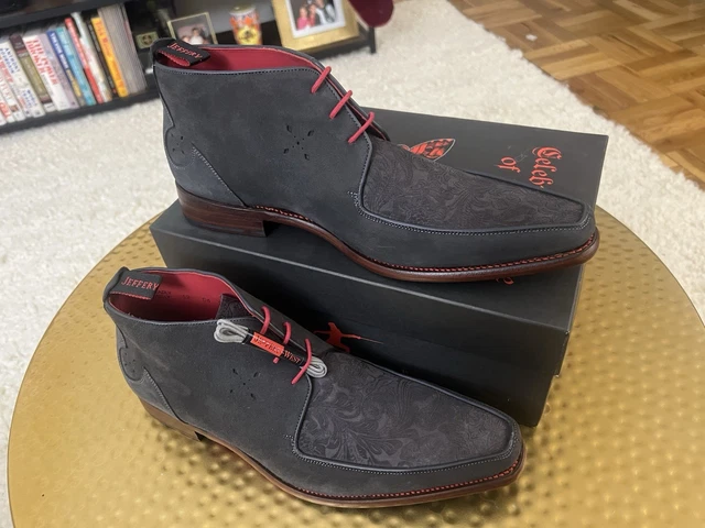 NEW - JEFFREY West Men’s Gray Suede Melly-B Chukka Boot - Size 13 £241. ...