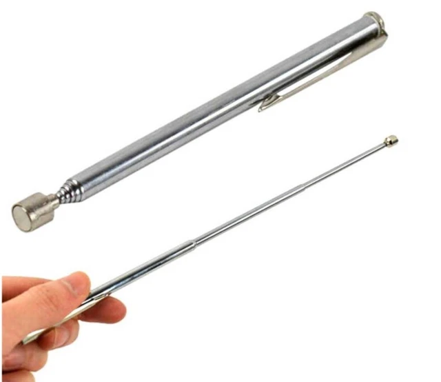 PINZA MAGNETICA TELESCOPICA LUNGA 65cm SONDA CALAMITA asta officina ...