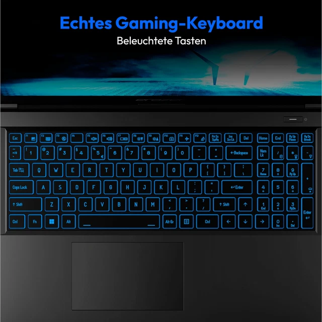 ERAZER CRAWLER E50 Gaming Notebook 39,6cm/15,6" FHD i7 12. Gen 1TB SSD ...