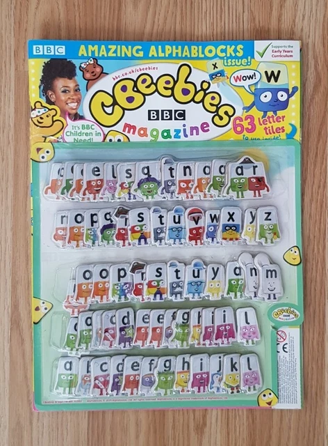 CBEEBIES ALPHABLOCKS MAGAZINE 63 Phonics Letters £9.99 - PicClick UK
