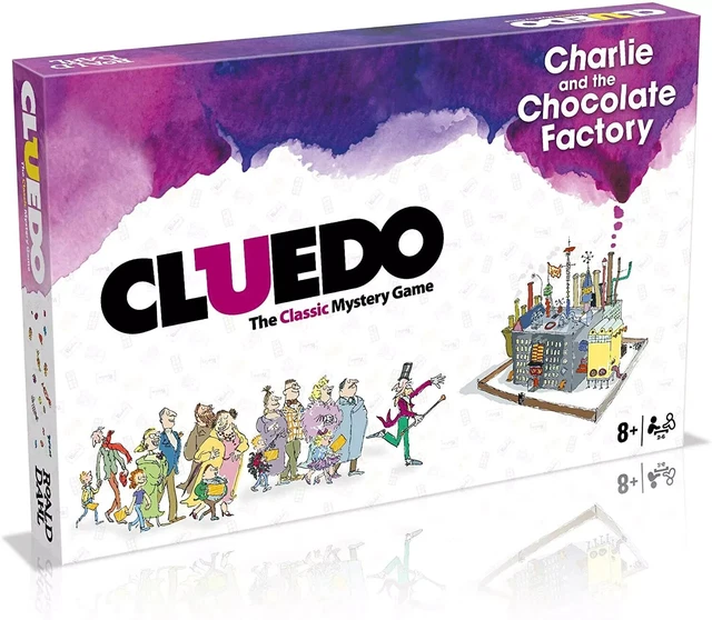 OFFICIAL CHARLIE AND The Chocolate Factory Cluedo Classic Mystery Board ...
