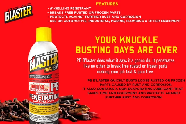 PB B'LASTER PENETRATING SPRAY CATALYST aerosol spraY Penetrant RUST ...