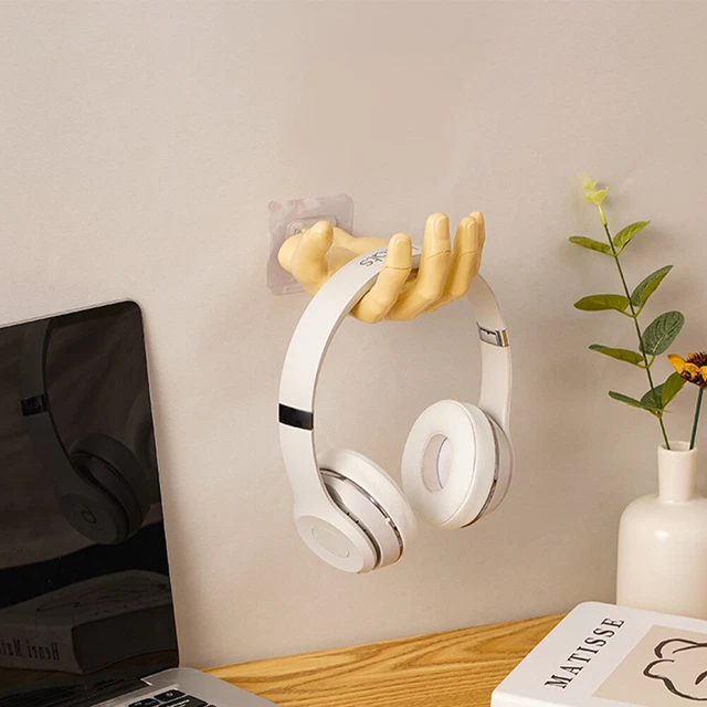 RESIN WALL HANGER Self Adhesive Hand Shape Wall Hooks for Home Bathroom ...