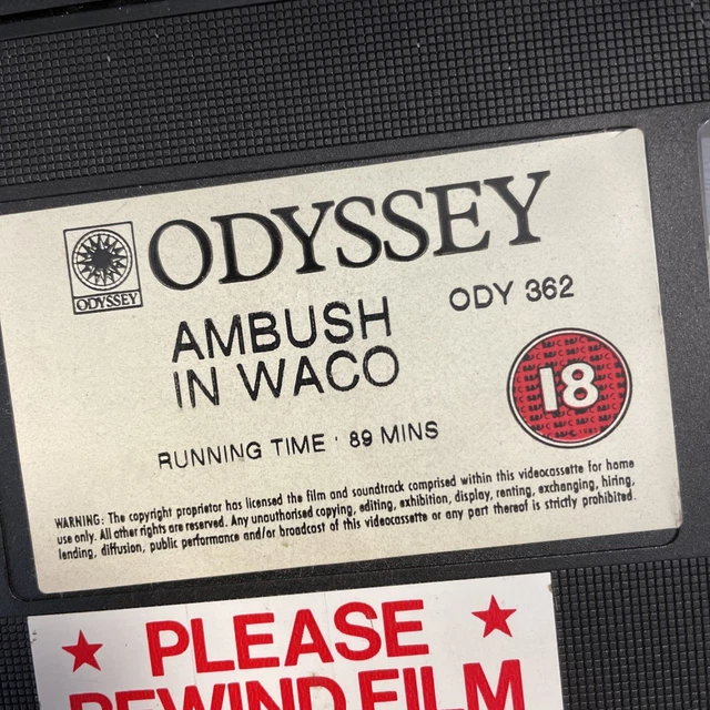 AMBUSH IN WACO - Big Box Ex-rental VHS - (In the Line of Duty) - 90s TV ...