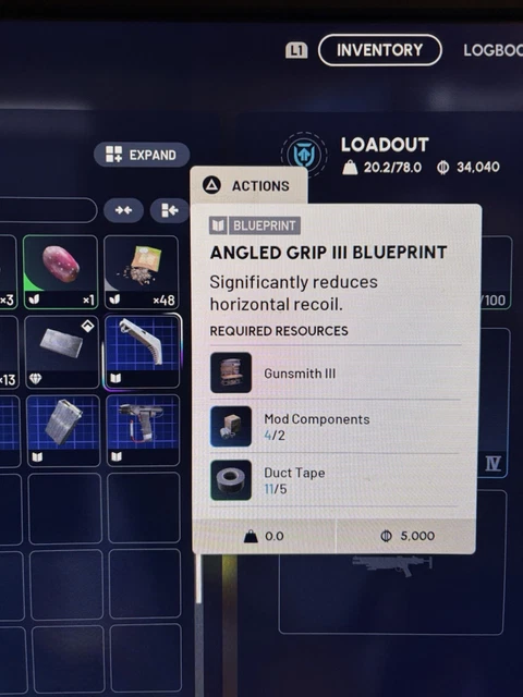 ARC RAIDERS ANGLED Grip 3 Blueprint £10.80 - PicClick UK