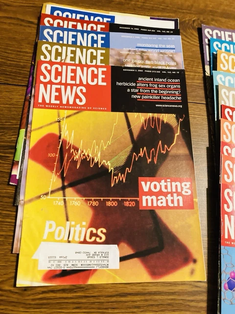 SCIENCE NEWS MAGAZINE 30 Issues 2002 April to December £44.69 - PicClick UK