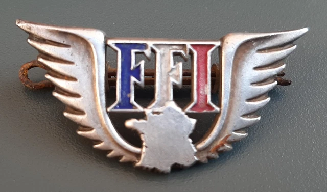 INSIGNE NUMÉROTÉ BREVET FFI RESISTANCE 1944 France Arthus Bertrand ...