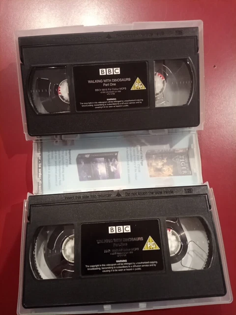 WALKING WITH DINOSAURS Complete BBc TV Series VHS video tape box set £5 ...