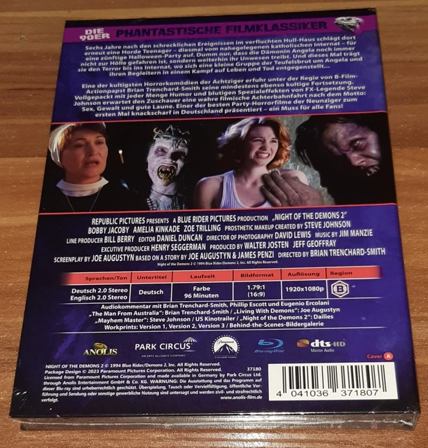 NIGHT OF THE Demons 2 (Anolis - Limited Mediabook Blu Ray/Cover A) NEU ...