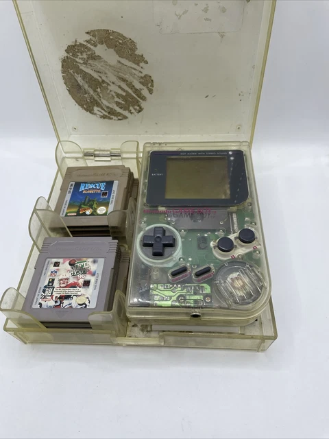 ORIGINAL NINTENDO GAMEBOY 1989 Clear Model DMG-01 Transparent + Case & 6 Games $120.00 - PicClick AU