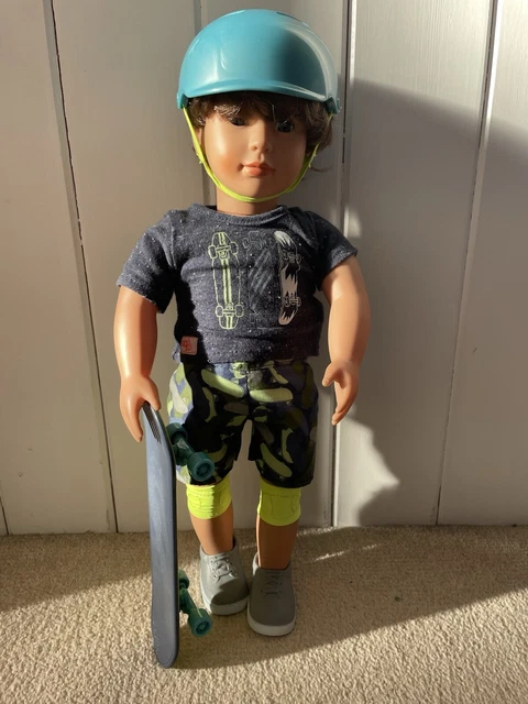 OUR GENERATION BOY Doll Theo - original outfit & skateboard ...