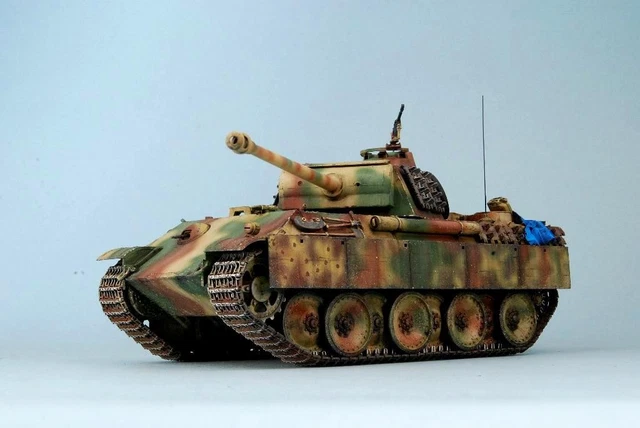 BUILT PAINTED 1:35 Panzerkampfwagen V Panther Ausf.G Panzer Modell Tank ...
