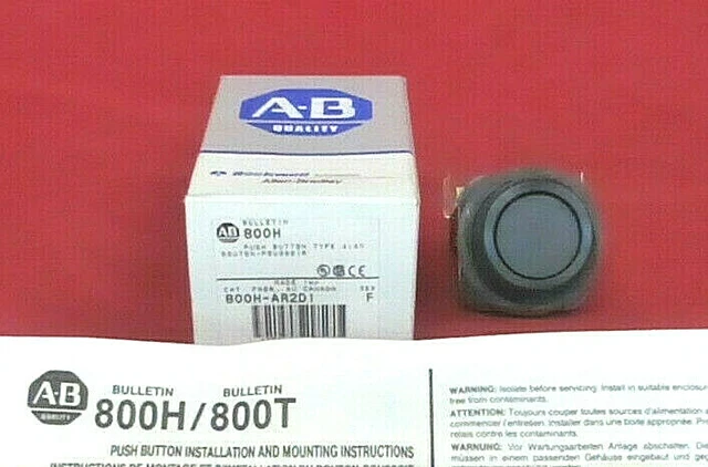 ALLEN-BRADLEY 800H-AR2D1 *NEW* Push Button Switch Type 4 Ser F (2F0) $55.00 - PicClick CA