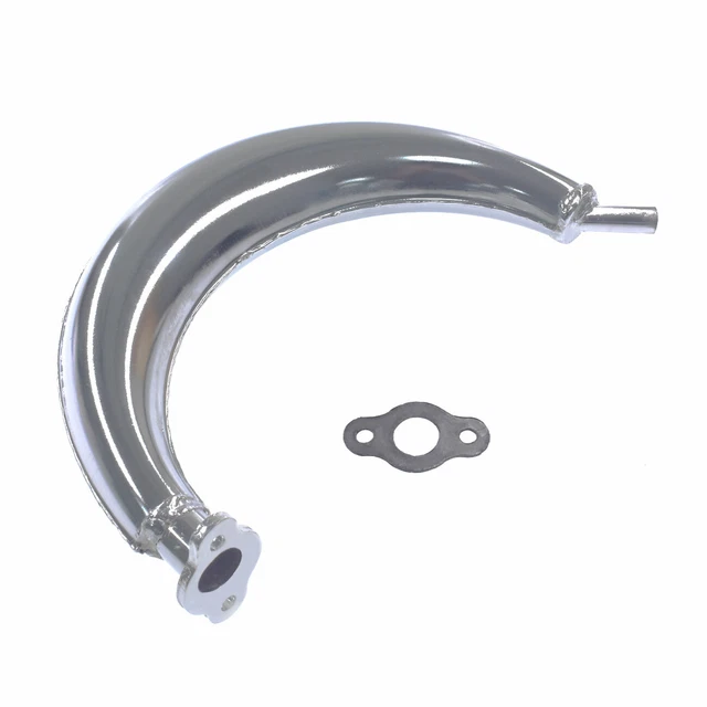 HALF MOON MUFFLE Exhaust Pipe 80cc 49cc Motorized Motorised Bicycle ...