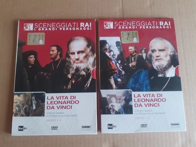 DVD-LA VITA DI Leonardo Da Vinci-Sceneggiati Rai-Philippe Leroy-2 Dischi-Eps 1-5 EUR 24,90 ...
