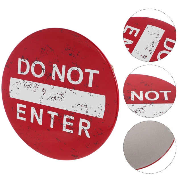 STORE WALL NO Entry Sign Vintage Do Not Enter Sign Adorn Wall ...