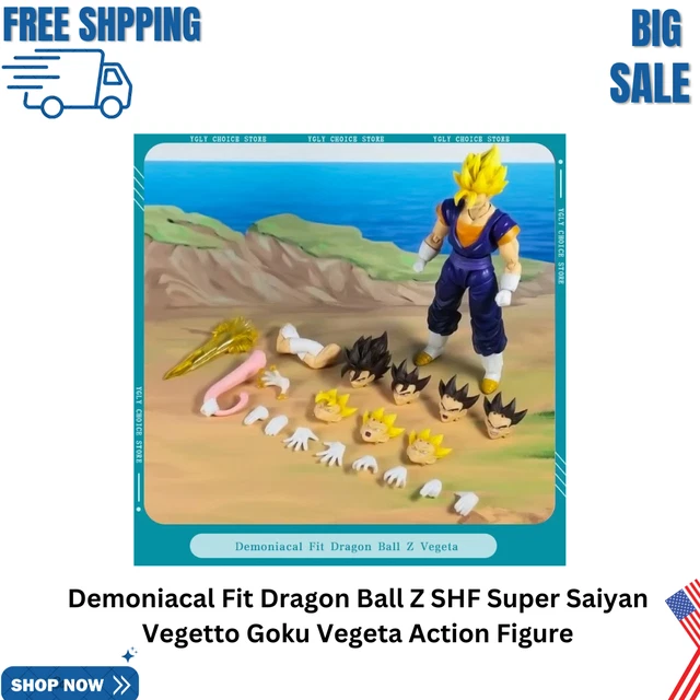 DEMONIACAL FIT DRAGON Ball Z SHF Super Saiyan Vegetto Goku Vegeta ...
