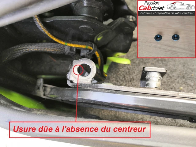 X2 CENTREUR TOIT Peugeot 206 CC positionnement et verrouillage malle ...