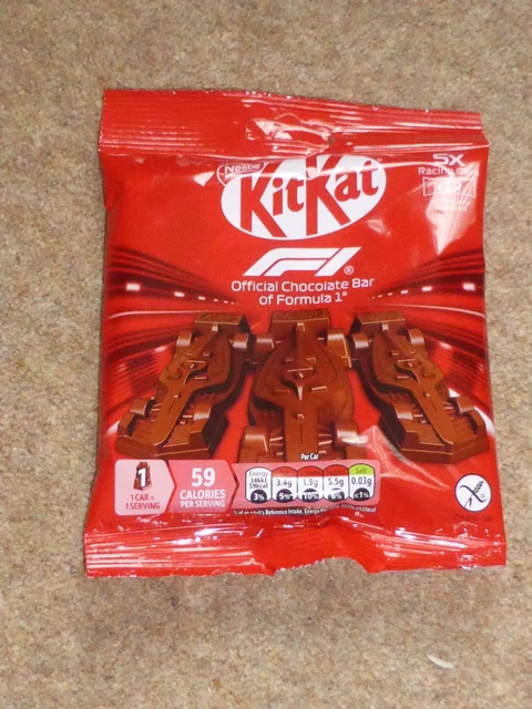KIT KAT RACING cars Official F1 Chocolate bar bag of 5 - hard to find £ ...