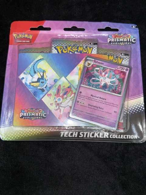 (FAST SHIPPING) POKEMON-PRISMATIC Evolutions Tech Sticker Collection ...