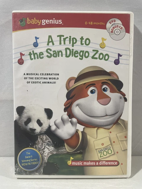 BABY GENIUS: A trip to the San Diego Zoo DVD All Regions + Bonus CD VGC ...