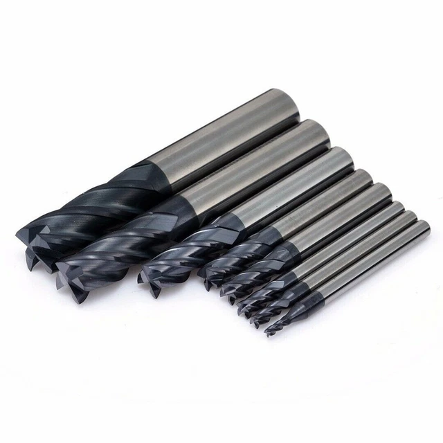 ENSEMBLE D'OUTILS DE fraisage en carbure de tungstène surface propre 8 pièces EUR 66,30 ...