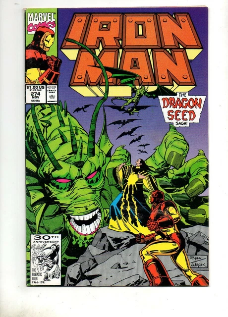 IRON MAN #274 MANDARIN ! 1ère ORIGINE COMPLÈTE LES DIX ANNEAUX ! Marvel ...