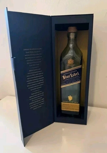 JOHNNIE WALKER BLUE Label Empty Bottle with Presentation Box £11.00 ...
