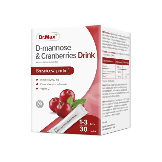 DR. MAX D-MANNOSE and Cranberry 30 sachets £44.94 - PicClick UK