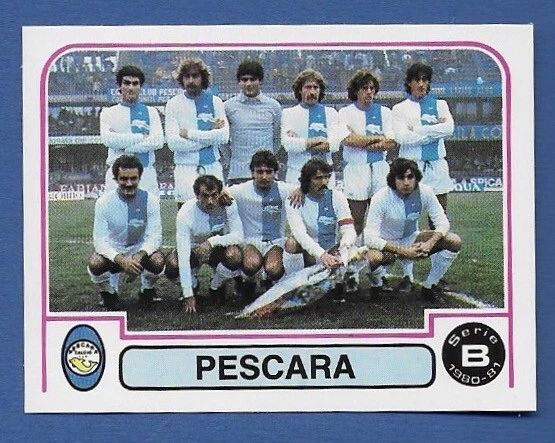 FIGURINA CALCIATORI PANINI 1980/81 - Rec/Removed - N.452 Squadra - Pescara EUR 1,00 - PicClick IT