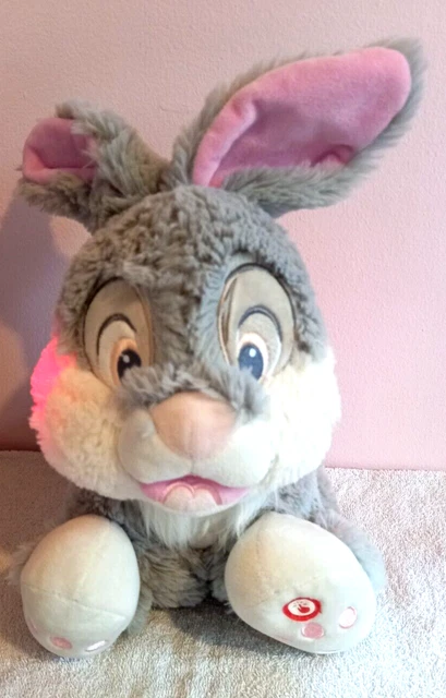 DISNEY PRIMARK LIGHT Up Cheeks Thumper Rabbit From Bambi Soft Toy Plush ...